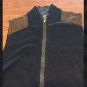 Alex Cannon | Sweaters | Alex Cannon Full Zip Sweater Vest Suede ...